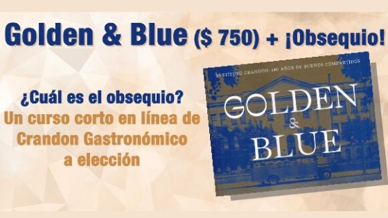 Promoción especial: libro «Golden and Blue» + clase de cocina en línea ...